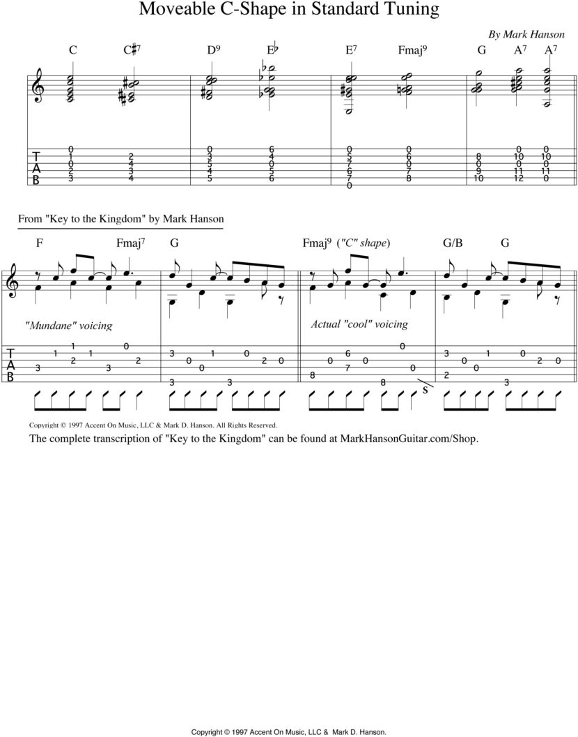 Successfully Move a “C”-Shape Up the Neck! – Mark Hanson
